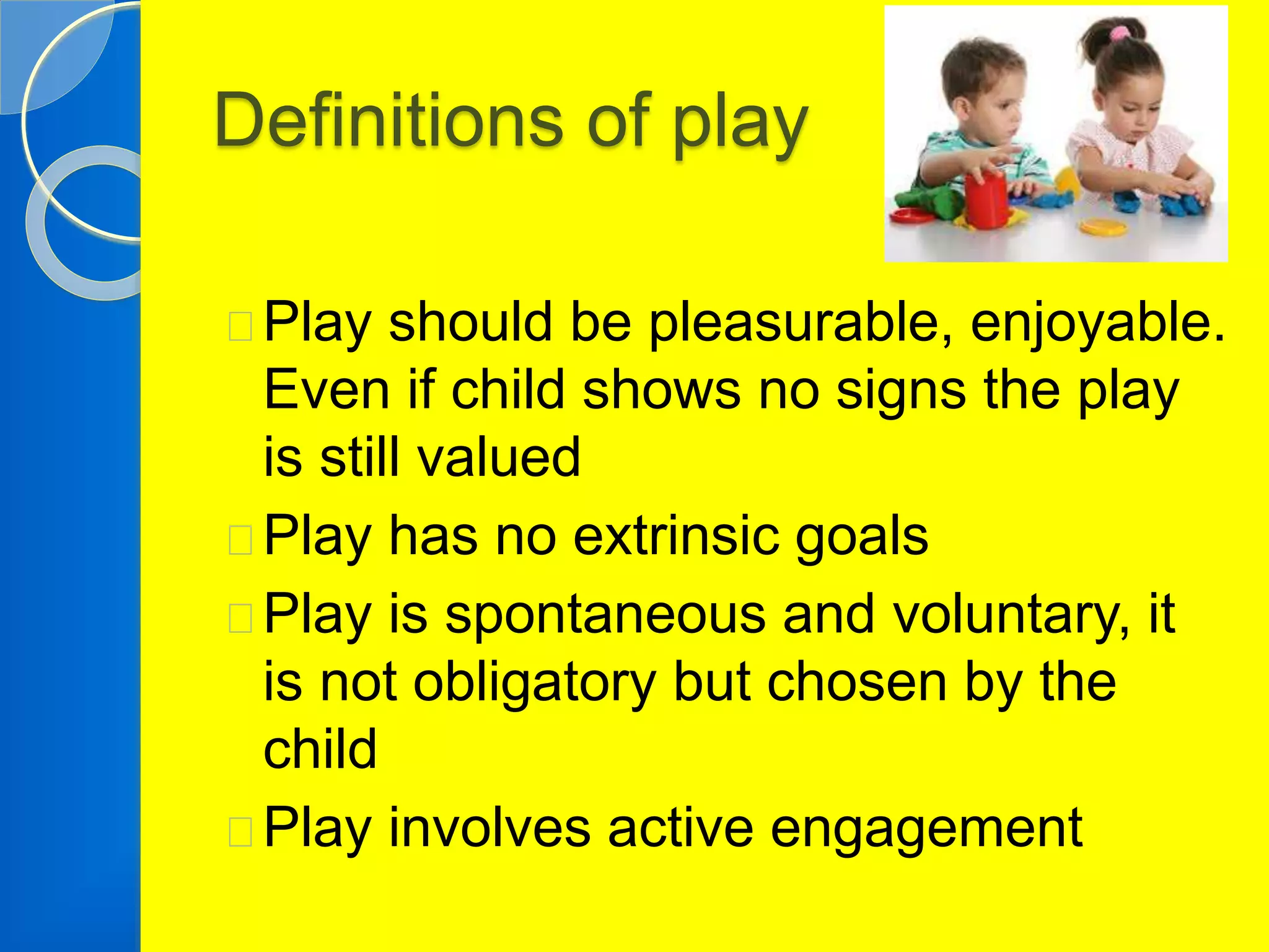 Unit 7 pp supporting childrens play in early years | PPTX