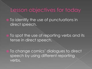 Powerpoint- Direct Speech | PPTX