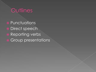 Powerpoint- Direct Speech | PPTX