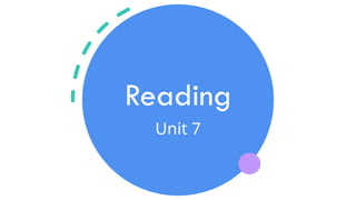 Unit 7 PPT Foundation In English Language | PPTX