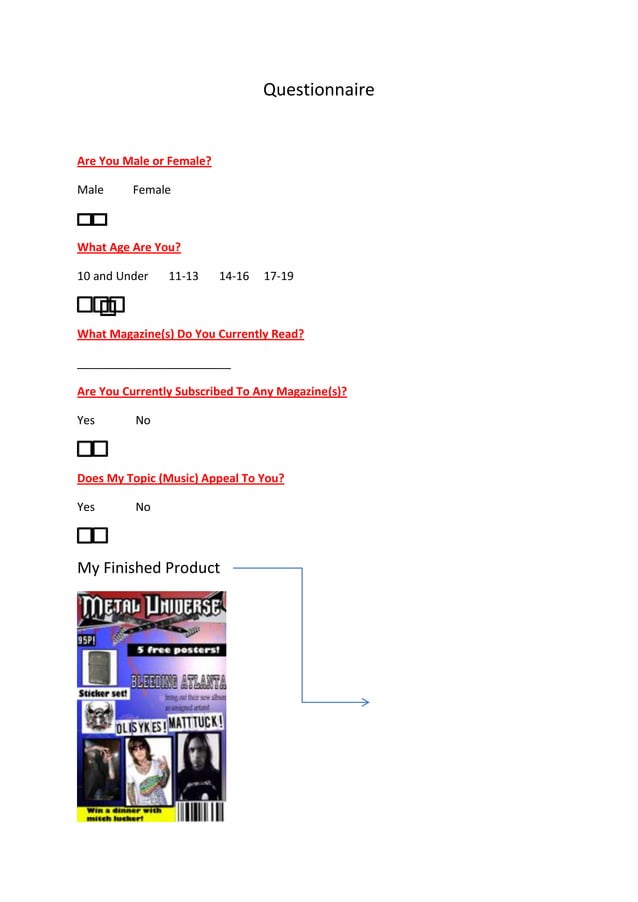 Unit 7 questionnaire | DOCX