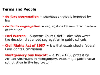 Unit 7 section 1 lesson 1 early demands for equality | PPT