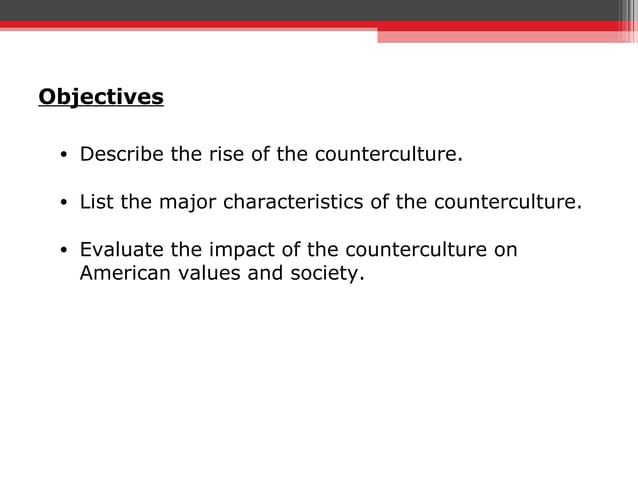 Unit 7 section 2 lesson 1 the counterculture | PPT | Classic Rock ...