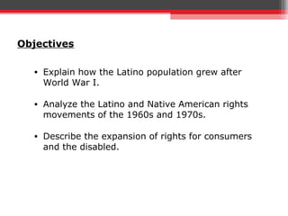 Unit 7 section 2 lesson 3 the rights revolution expands | PPT | North ...