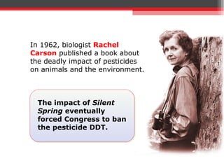 Unit 7 section 2 lesson 4 the environmental movement | PPT