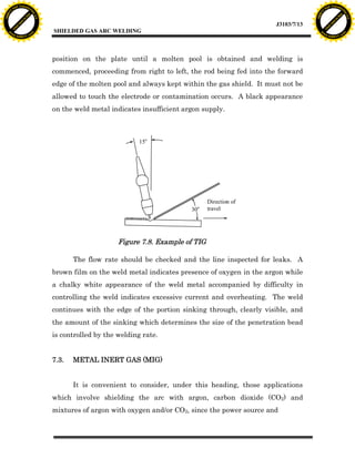Unit7 Shielded Gas Arc Welding | PDF