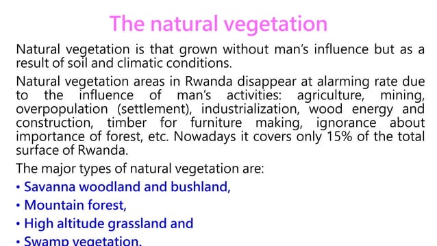 Unit 7 Vegetation in Rwanda.pptx | Zoos & Aquariums | Attractions