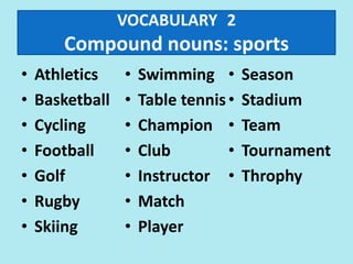 Unit 7 vocabulary and grammar | PPT