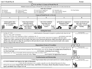 Unit 7: World War II [Guided Notes] | PPTX