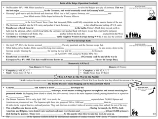 Unit 7: World War II [Guided Notes] | PPTX