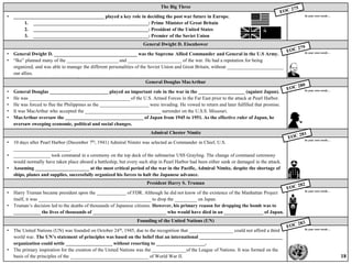 Unit 7: World War II [Guided Notes] | PPTX