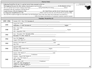 Unit 7: World War II [Guided Notes] | PPTX