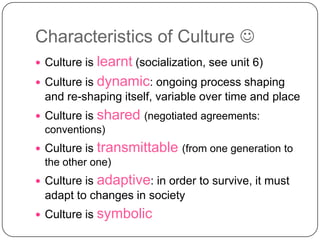 Unit 8. Culture and Identity with special focus on Aruba | PPTX