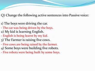 Passive voice part 1, English for Palestine | PPTX