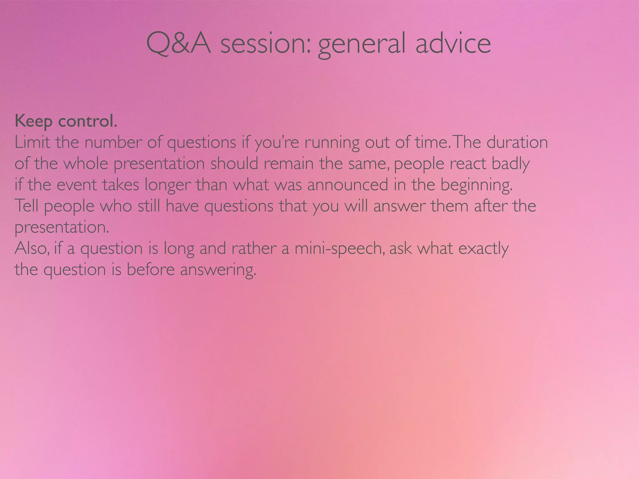 Presentation Skills. Unit 8: Dealing with Questions | KEY | Internet ...