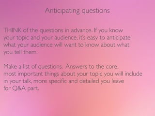 Presentation Skills. Unit 8: Dealing with Questions | KEY