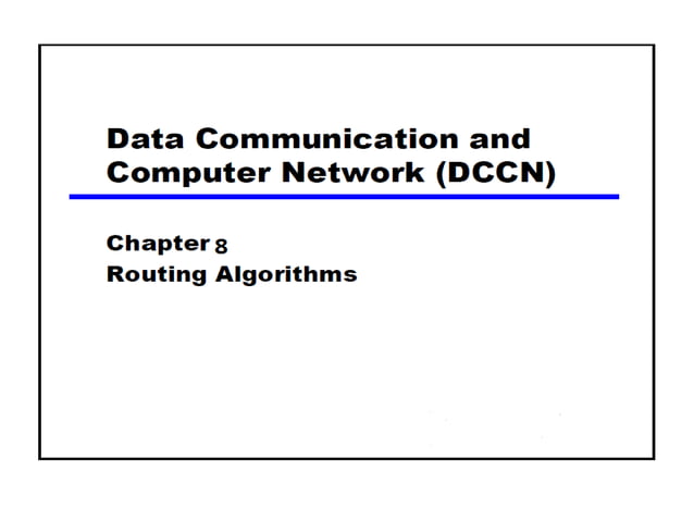 Routing Algorithm | PPTX