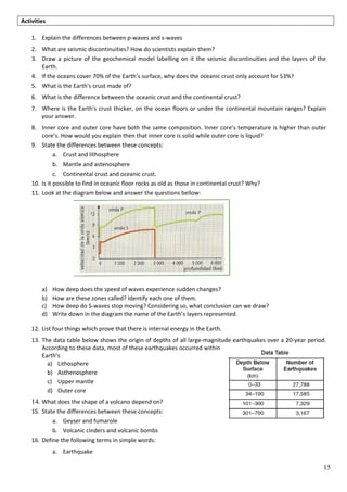 Unit 8. earth's internal dynamics | PDF
