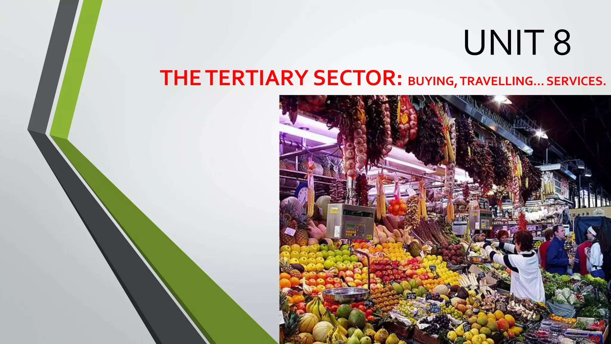 Unit 8. Tertiary Sector | PPTX