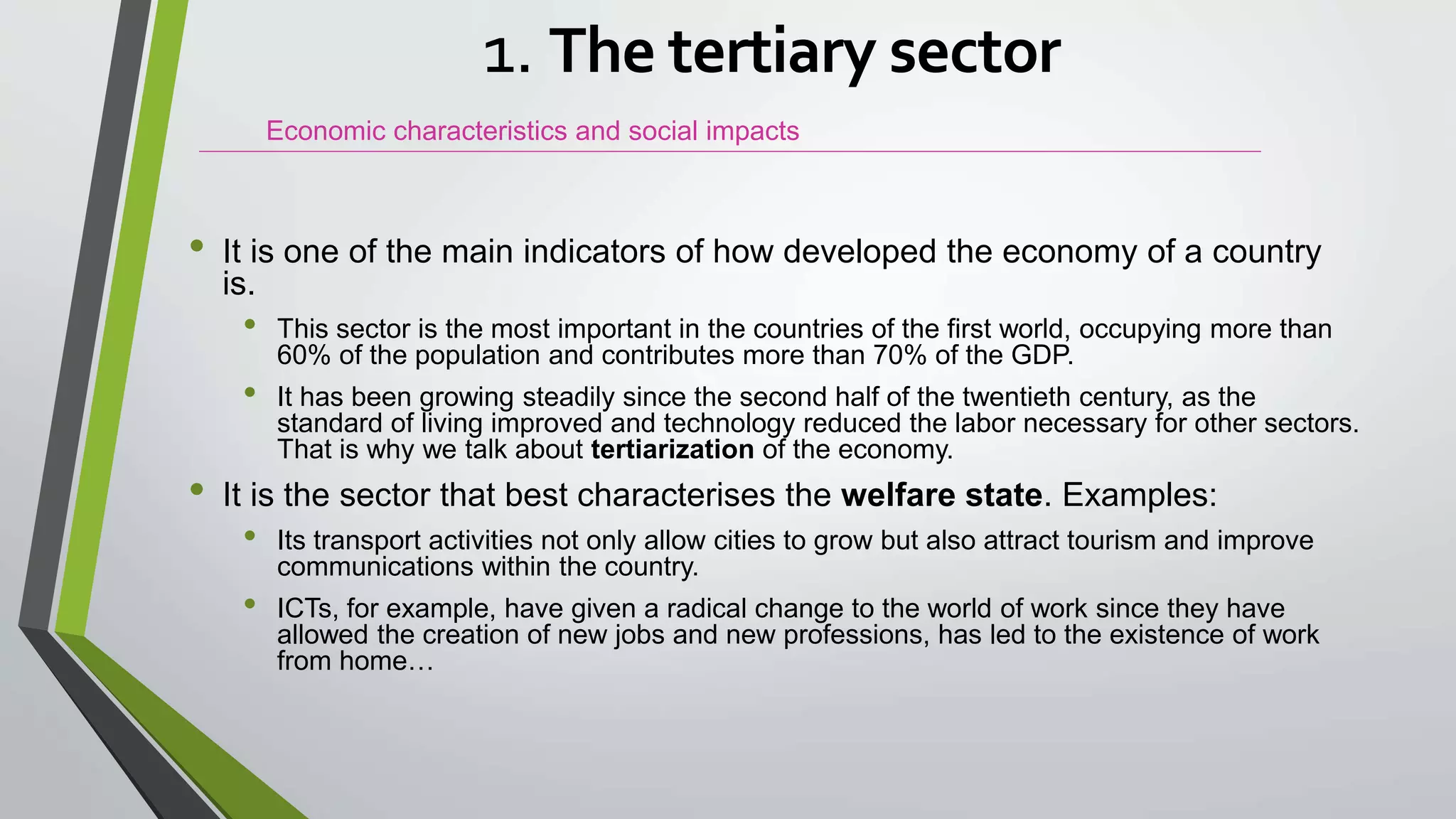 Unit 8. Tertiary Sector | PPTX