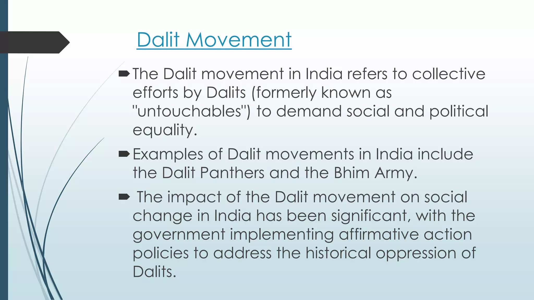 Social Change in India through Social Movements | PDF