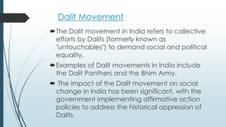 Social Change in India through Social Movements | PDF
