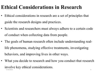 Unit 8. Ethical Considerations in Reseaerch.pptx