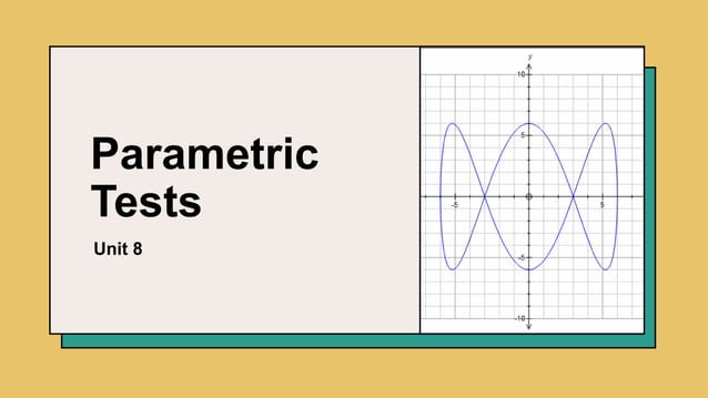 Unit 8 - Parametric Tests, Research and Statistics | PPT