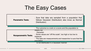 Unit 8 - Parametric Tests, Research and Statistics | PPTX