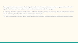 English Computers in the Office -Information System | PPTX