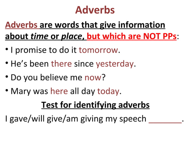 Unit 8 adverbs | PPT