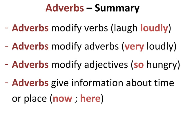 Unit 8 adverbs | PPT
