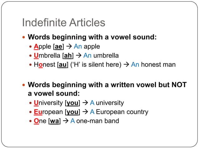 Unit 8: Articles | PPTX