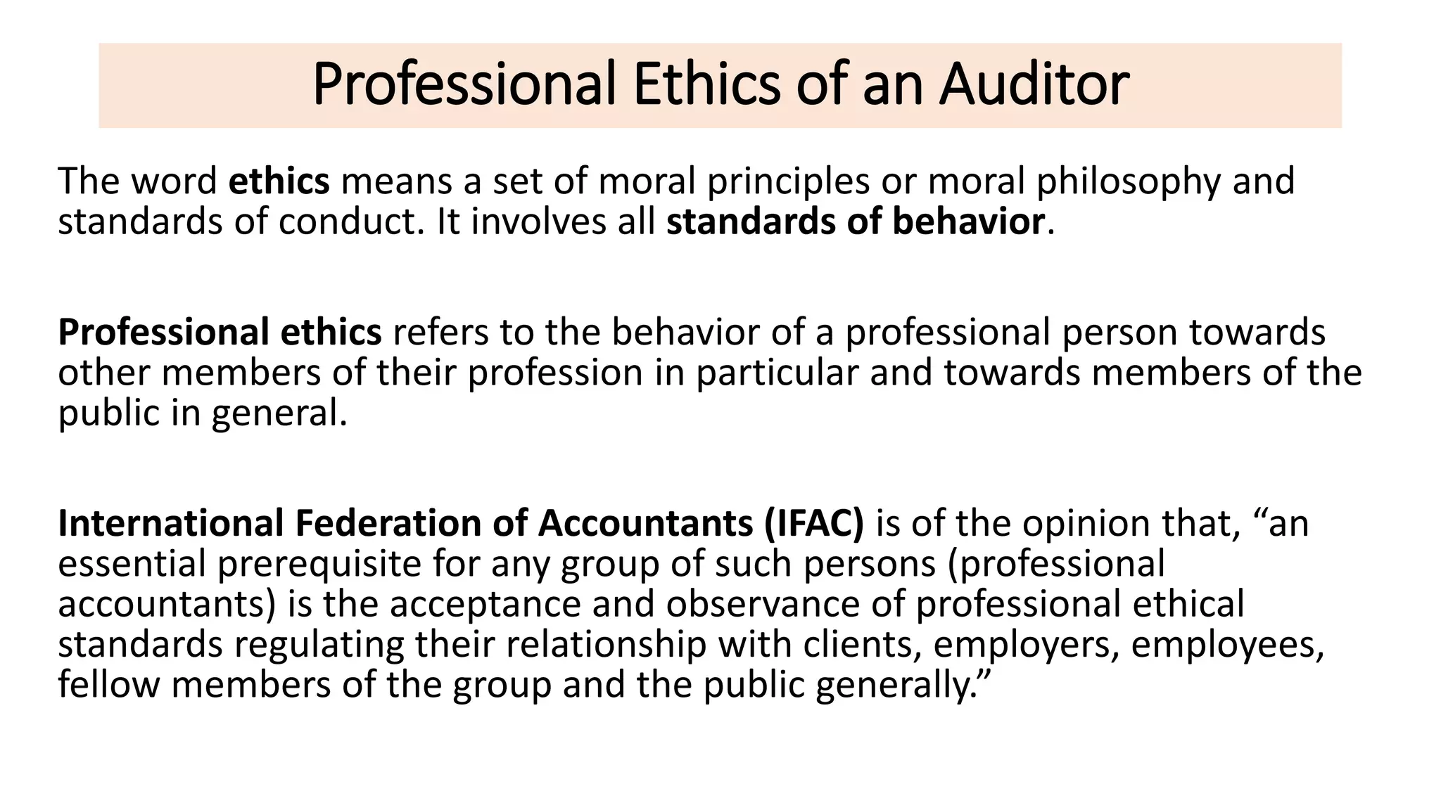 PPA - Unit 8 - Auditing Standards and Procedures | PPT