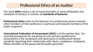 PPA - Unit 8 - Auditing Standards and Procedures | PPTX