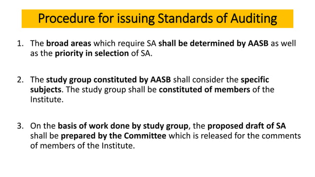 PPA - Unit 8 - Auditing Standards and Procedures | PPT