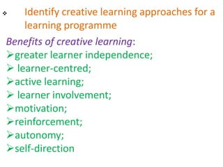 creative approaches | PPTX