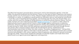 UNIT 8-EISENHOWER AND HIS FOREIGN POLICY | PPTX | Defense Industry ...