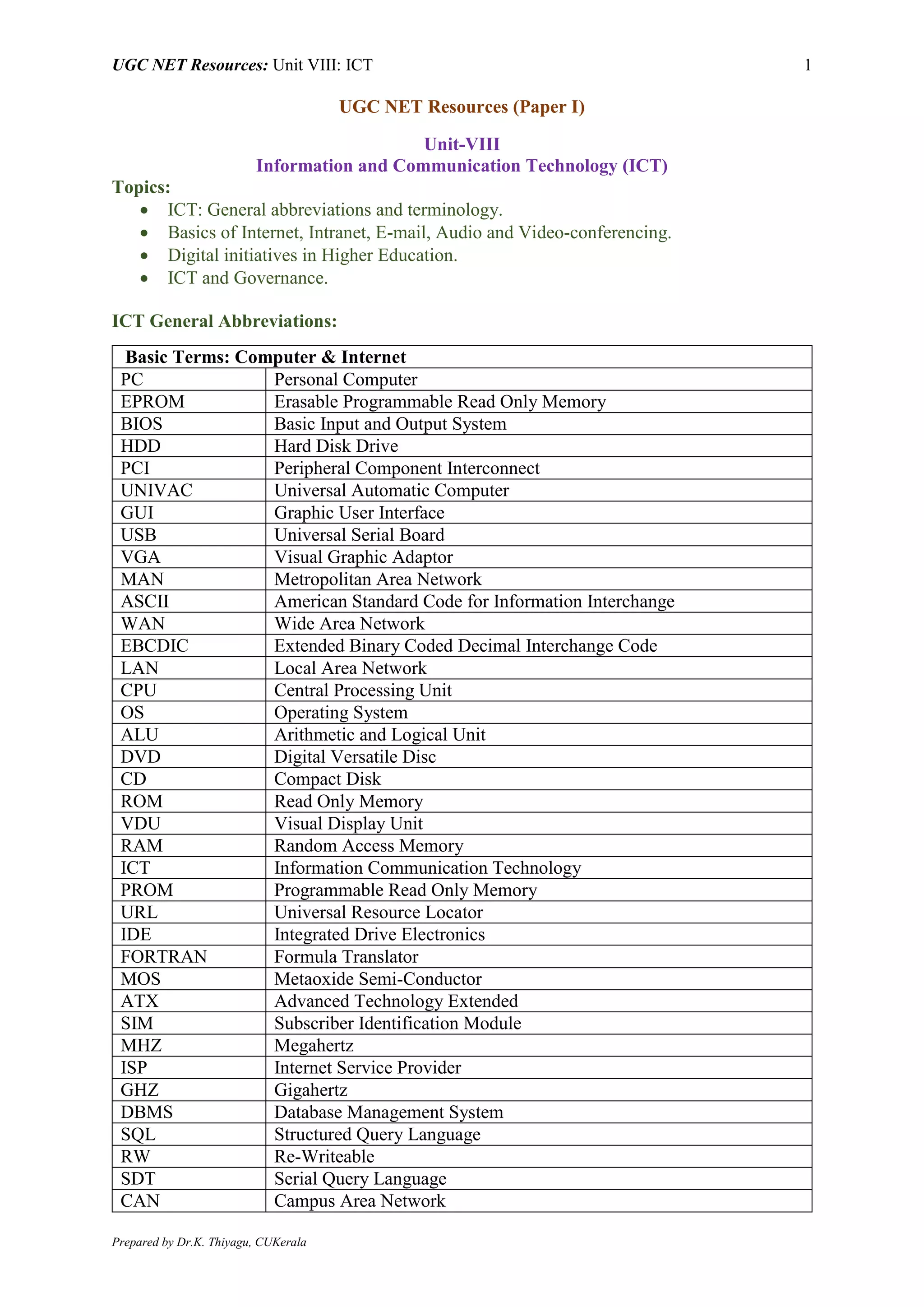 Unit 8 Ict Net Materials Ugc Net Paper Ipdf Internet Computing