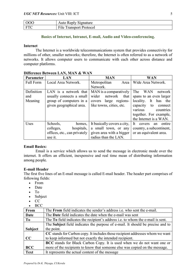 Unit 8 Ict Net Materials Ugc Net Paper Ipdf Internet Computing