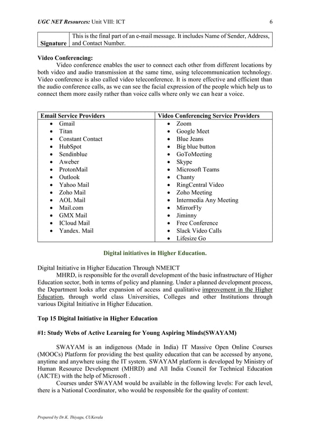 Unit 8 Ict Net Materials Ugc Net Paper Ipdf Internet Computing