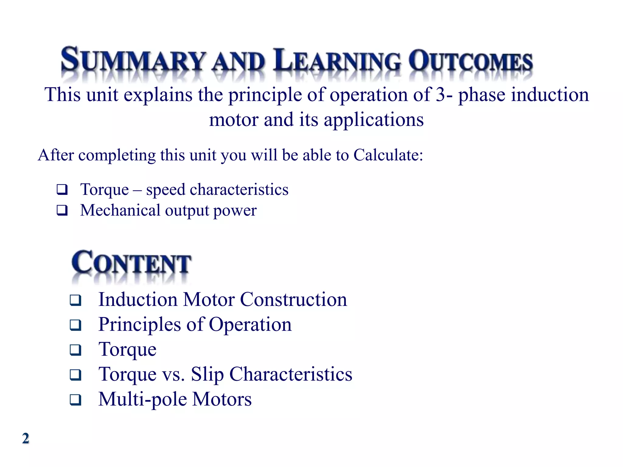 Unit8-Induction_Motor.ppt | Radio Control | Hobbies & Interests