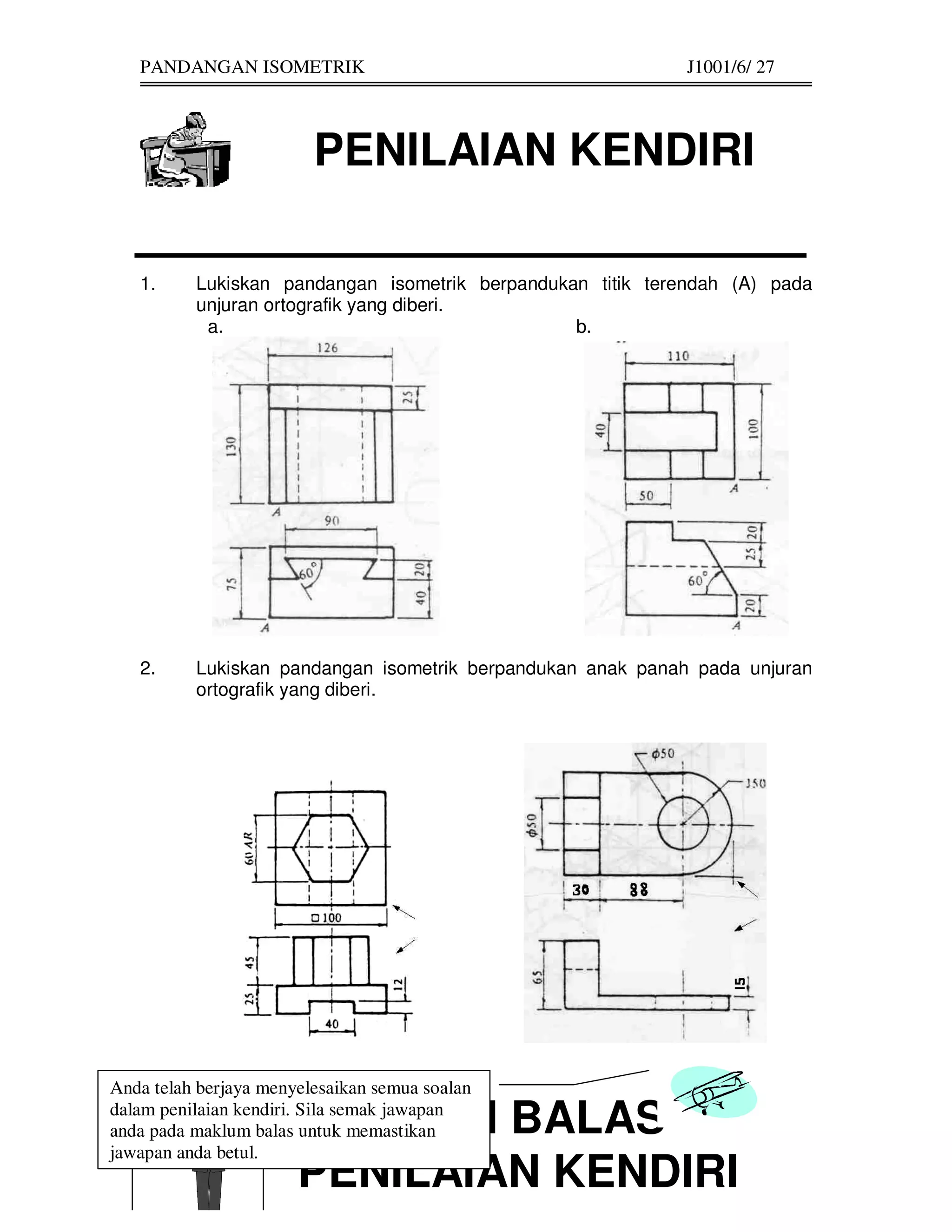 Unit 8 lukisan isometrik | PDF