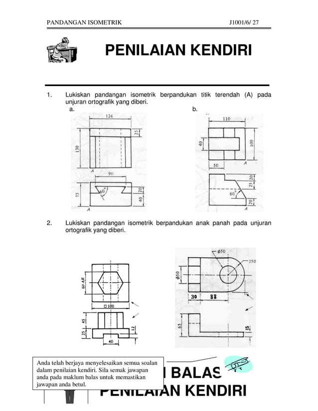 Unit 8 lukisan isometrik | PDF