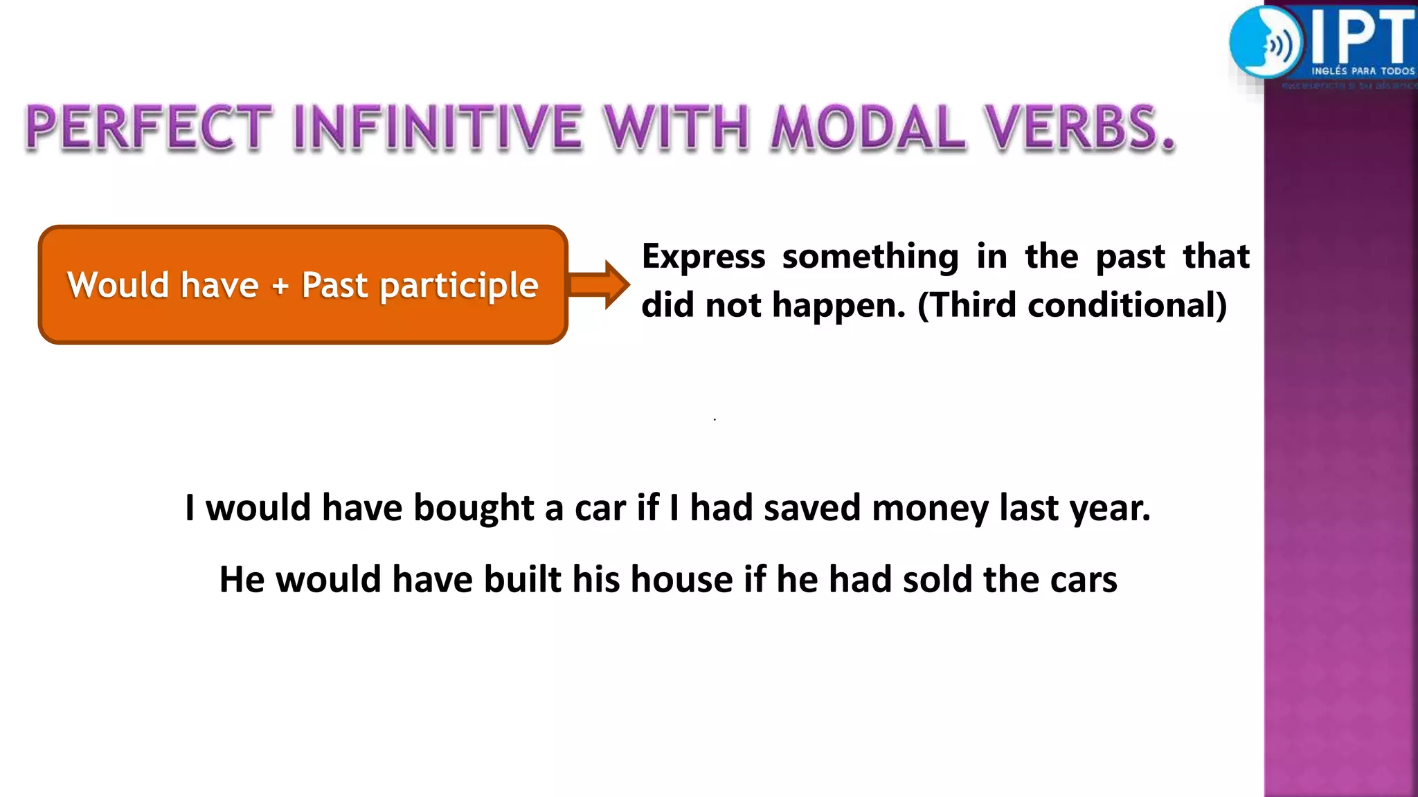Unit 8 perfect infinitive | PPTX