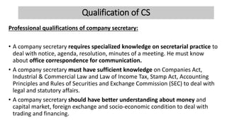 CLSP - Unit 8 - Secretarial Practices | PPTX
