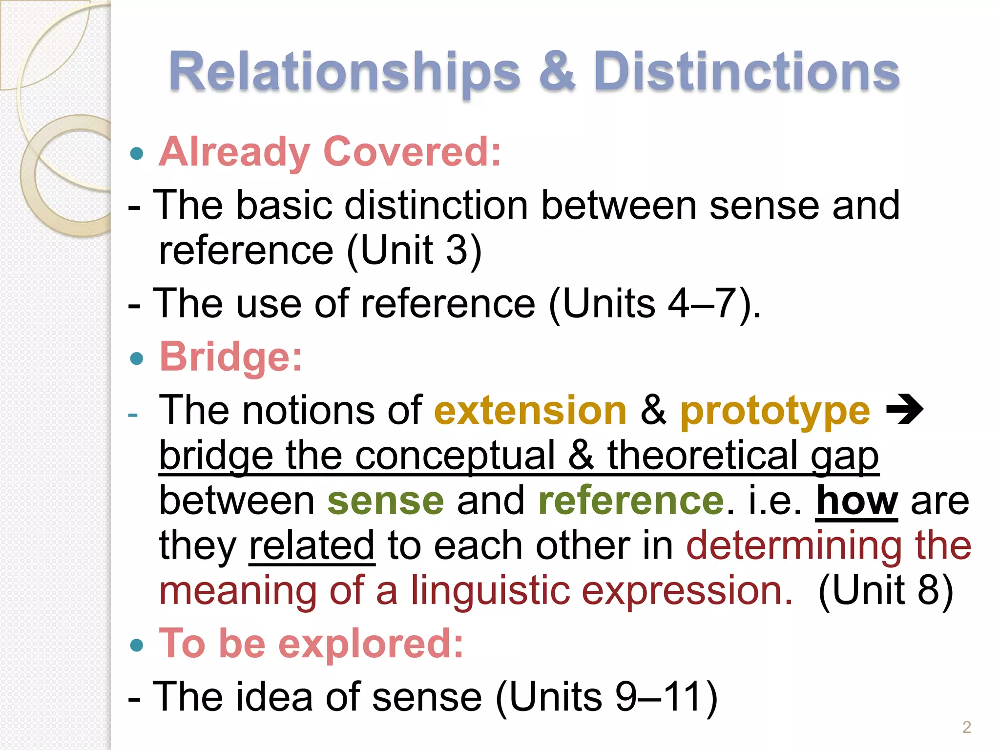 Unit 8 Words and Things - Extensions and Prototypes | PPTX