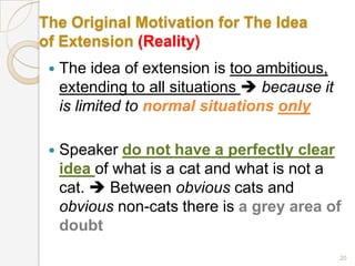 Unit 8 Words and Things - Extensions and Prototypes | PPTX