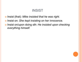 Verb Patterns - Unit 8A | PPSX