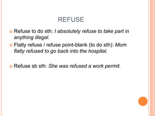 Verb Patterns - Unit 8A | PPSX